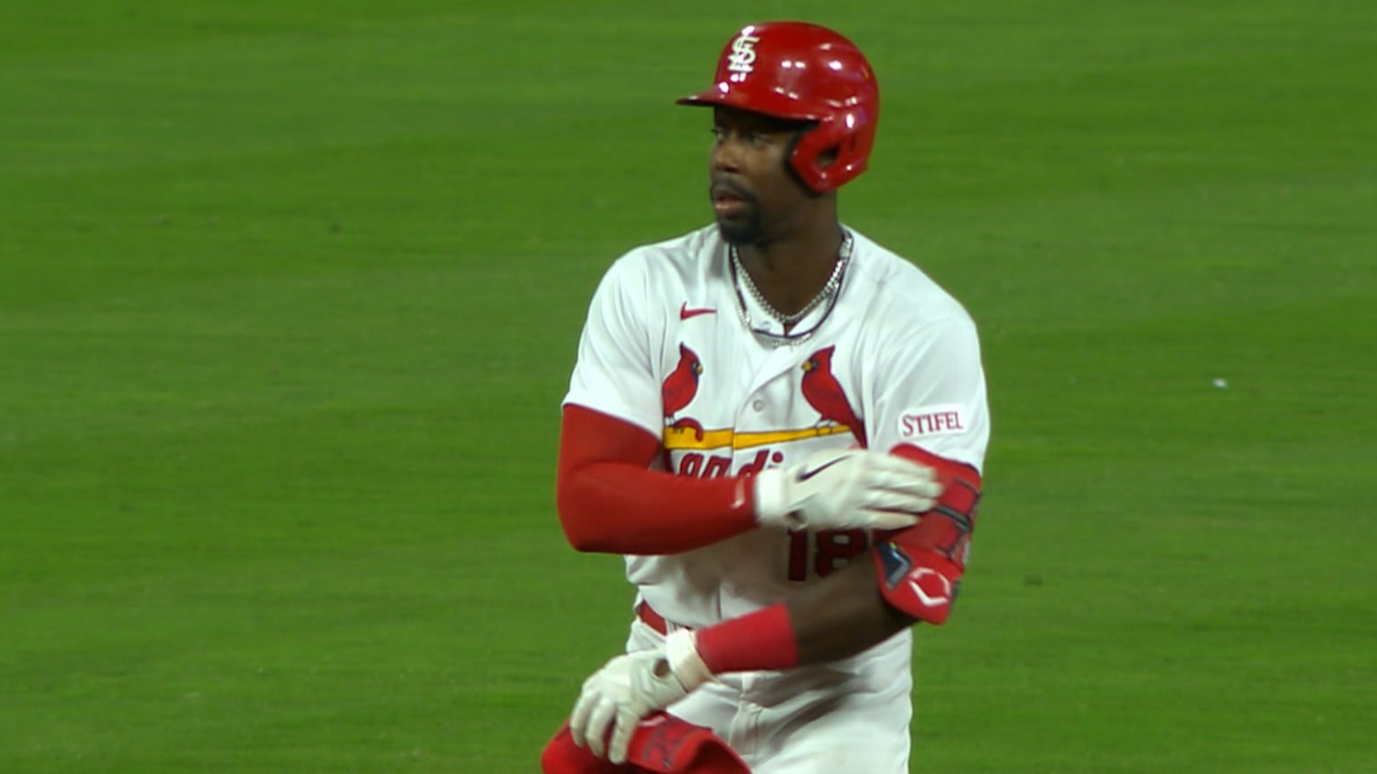 Jordan Walker pulls an RBI double down the line | 06/13/2023 | St ...