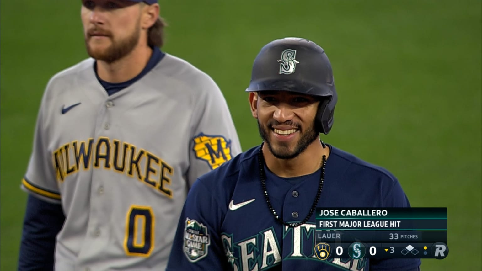 José Caballero registra su 1er hit en MLB | 19/04/2023 | Lasmayores.com