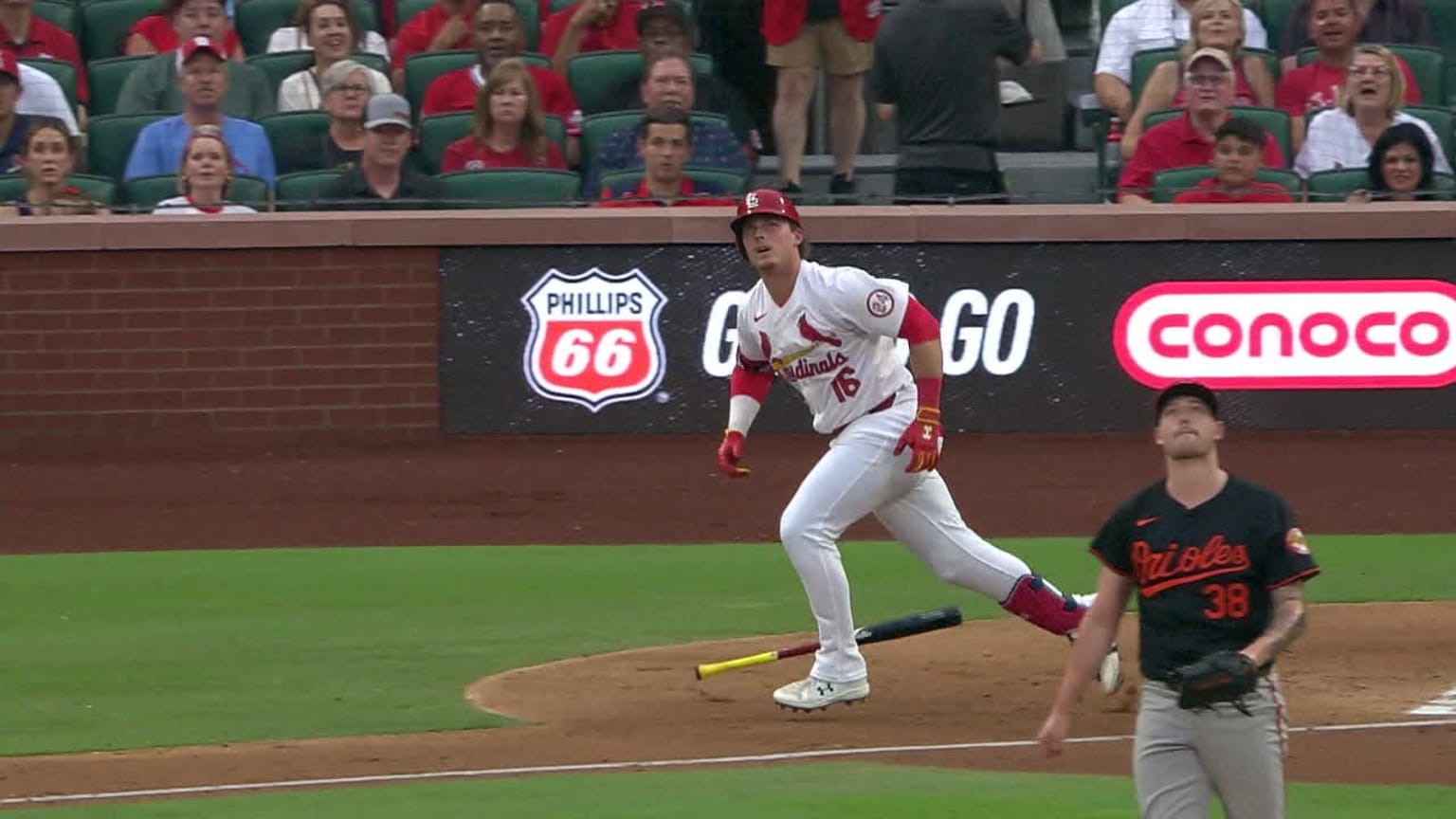 Nolan Gorman pega doble productor en la 2da entrada | 21/05/2024 | Los ...