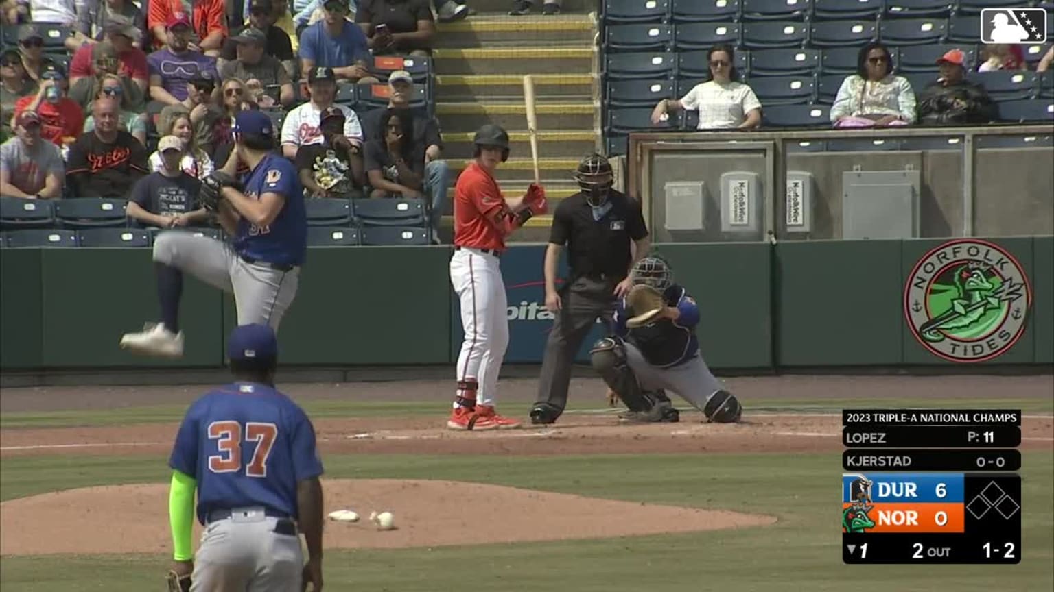 Jacob Lopez strikes out Heston Kjerstad | 03/31/2024 | Tampa Bay Rays