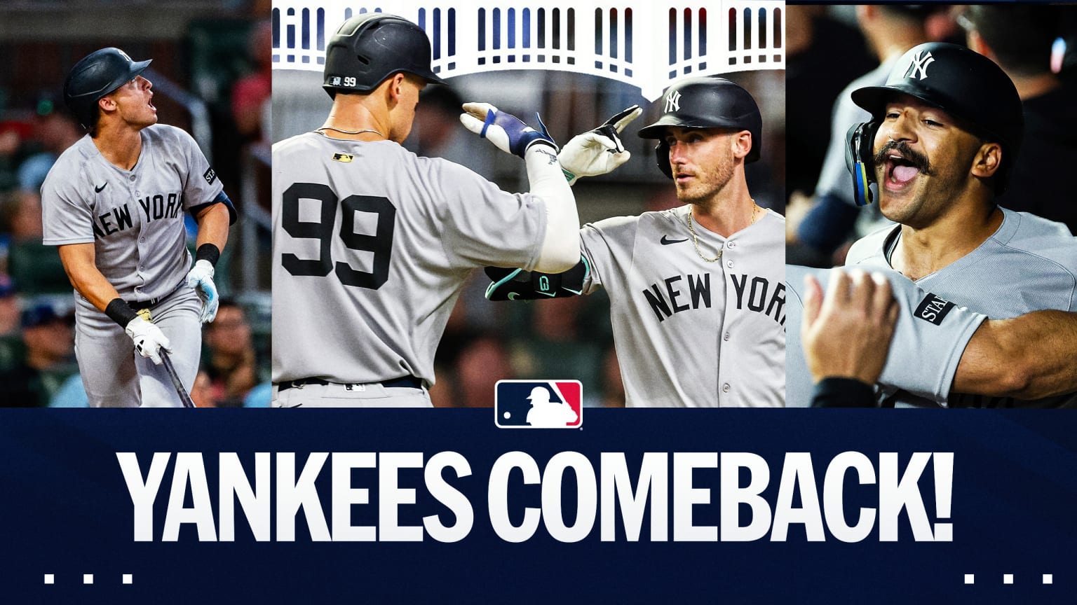 Yankees mash four homers in comeback win over Braves | 07/19/2025 | New ...