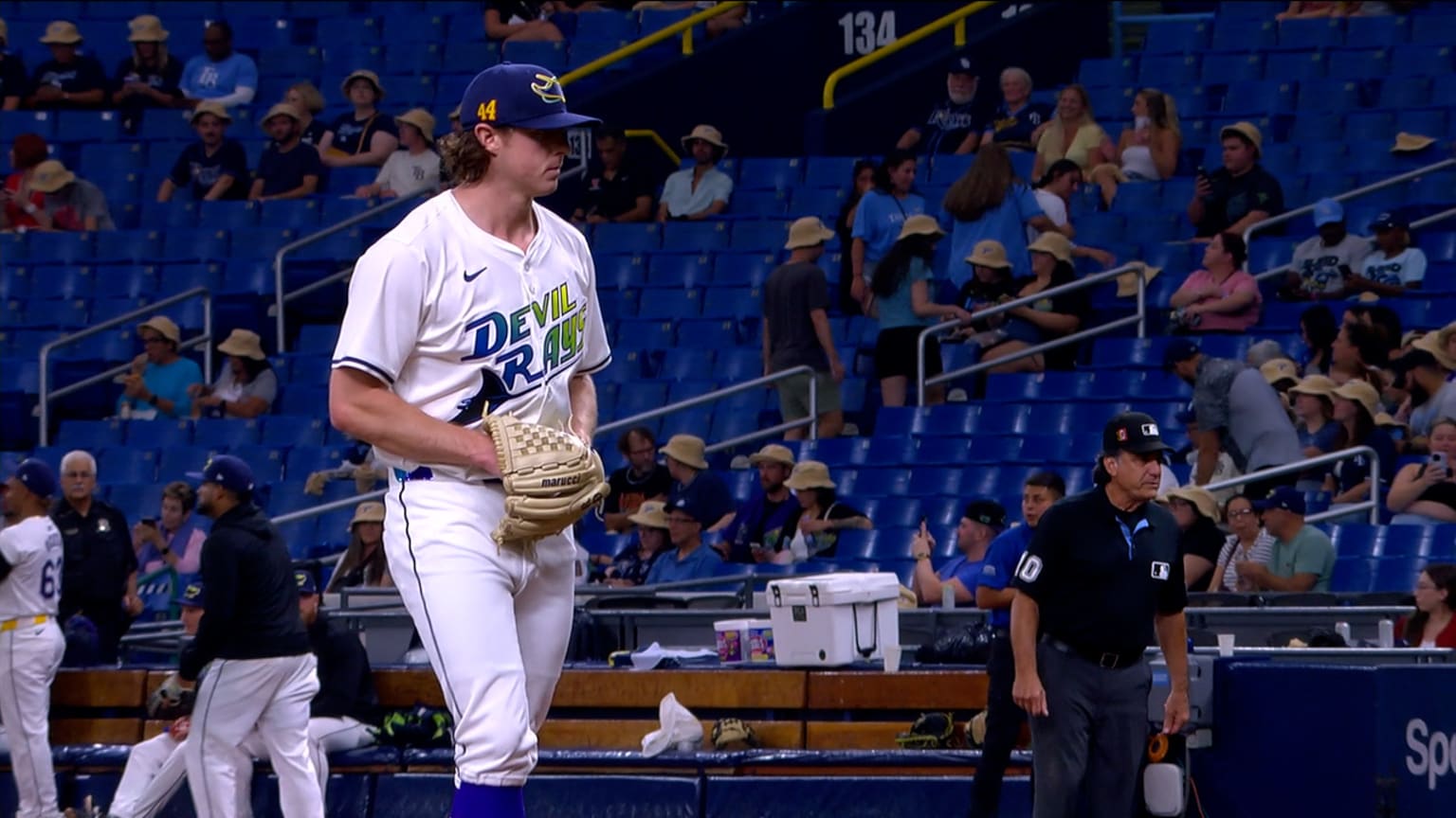 Ryan Pepiot poncha a cinco en 5.1 entradas | 16/08/2024 | Los Rays de ...