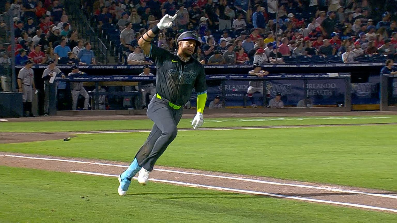 Christopher Morel pega 3 hits ante los Bravos | 11/04/2025 | Los Rays ...