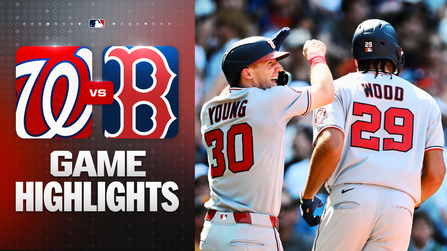James Wood hits a home run in Nationals' 10-2 win | 07/01/2026 | Boston ...