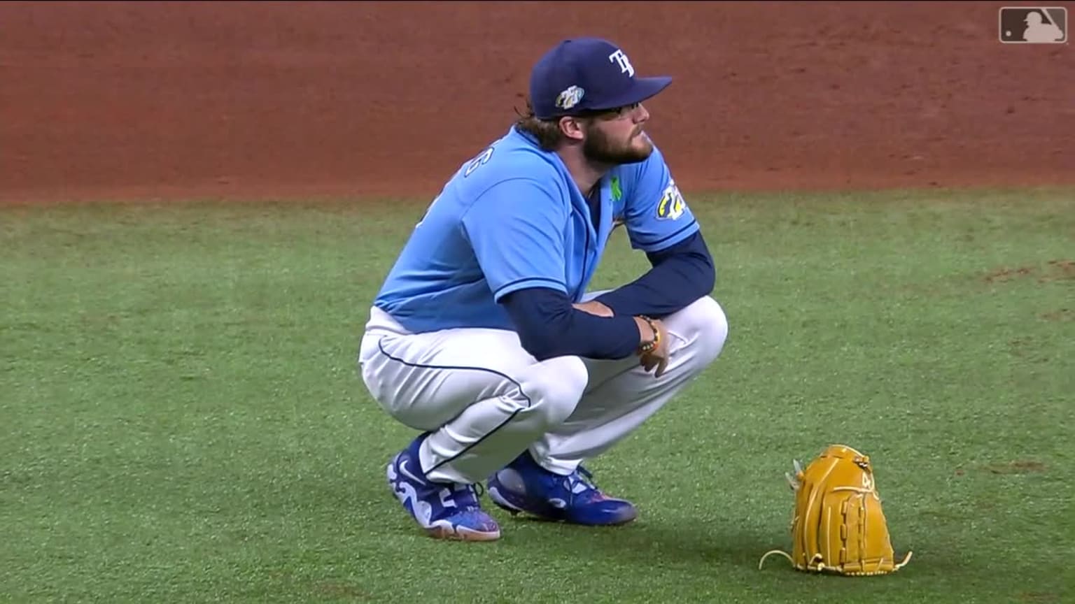 Fleming exits after taking a line drive off foot | 05/02/2023 | Tampa ...