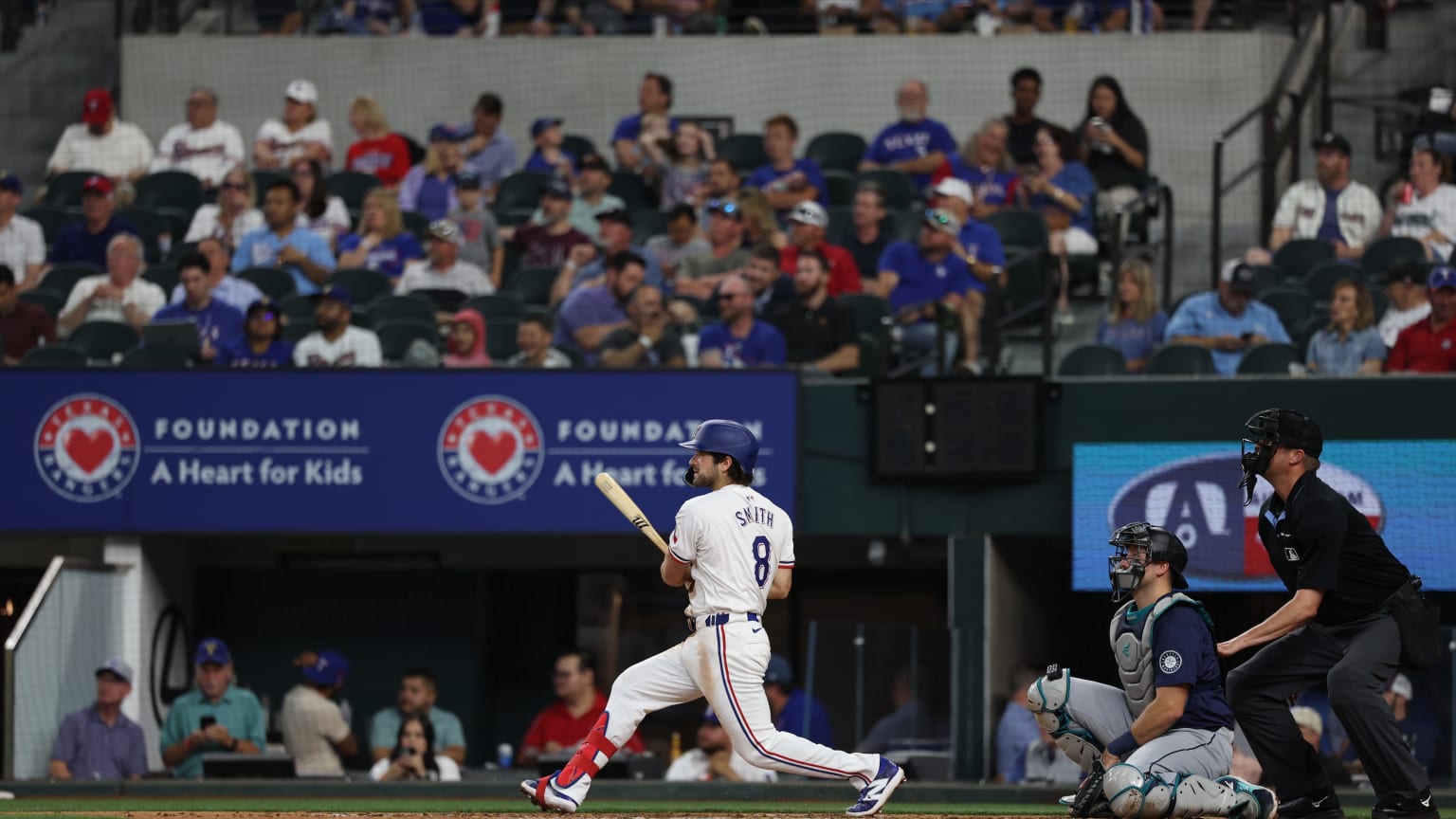 Josh Smith's first home run of the year | 04/25/2024 | Texas Rangers