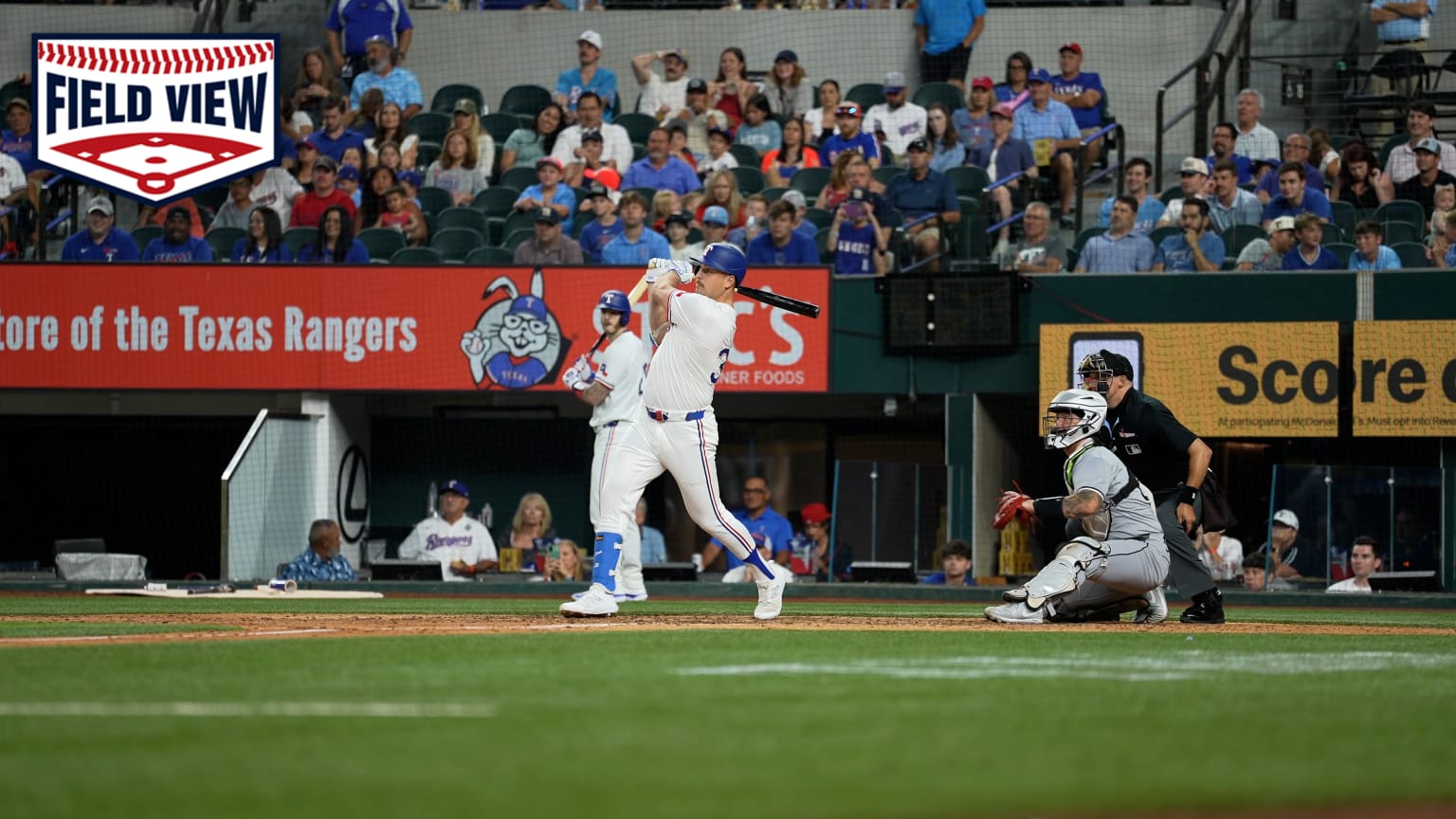 Field view: Nathaniel Lowe's three-run homer | 07/24/2024 | Texas Rangers