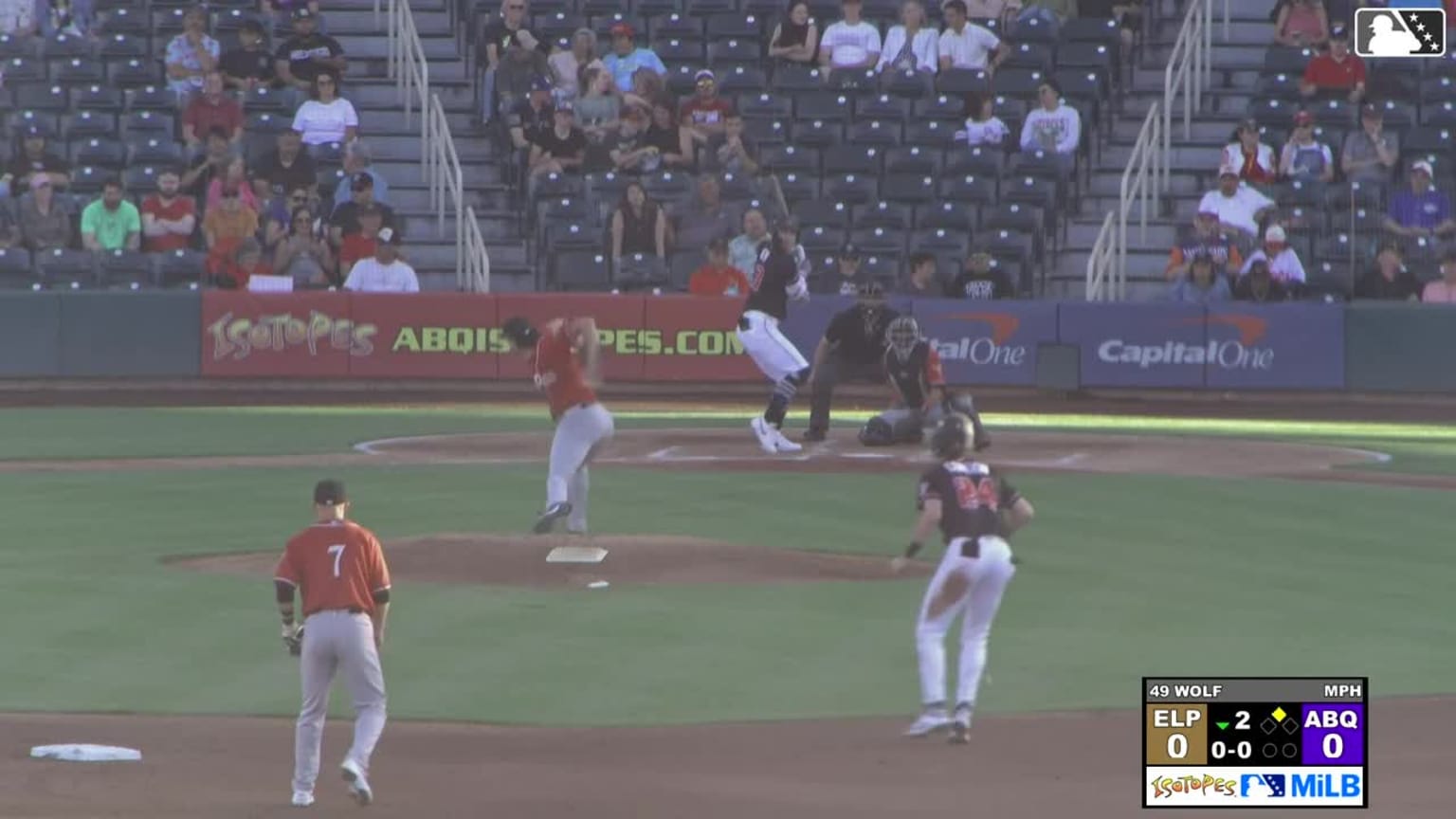 Zac Veen singles on a ground ball to right fielder Nick Schnell ...