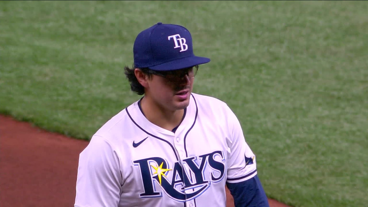 Austin Shenton atrapa saltando | 01/04/2024 | Los Rays de Tampa Bay