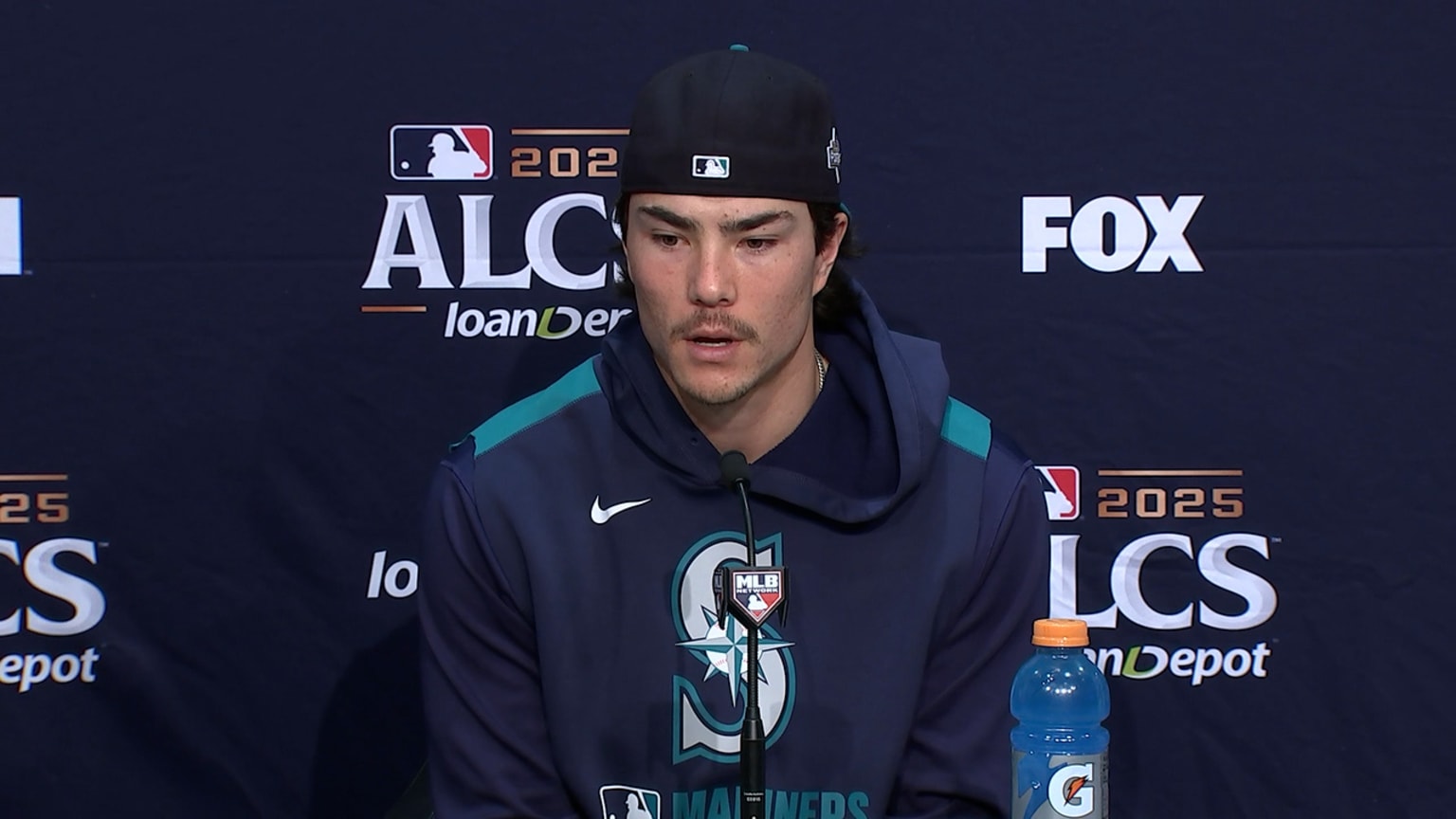 Bryan Woo give an injury update ahead of ALCS Game 3 | 10/14/2025 ...