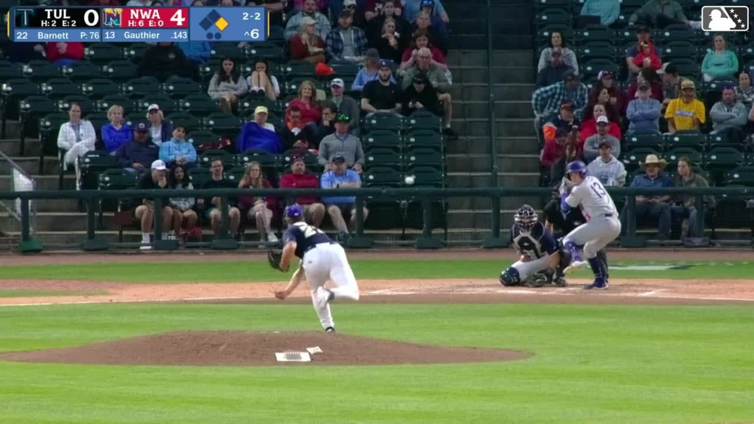 Mason Barnett records his eighth strikeout | 04/07/2024 | MLB.com