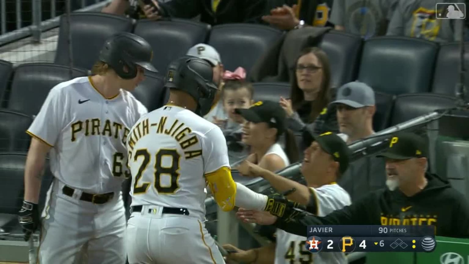 Canaan Smith-Njigba plates Hayes with a sac fly | 04/11/2023 ...