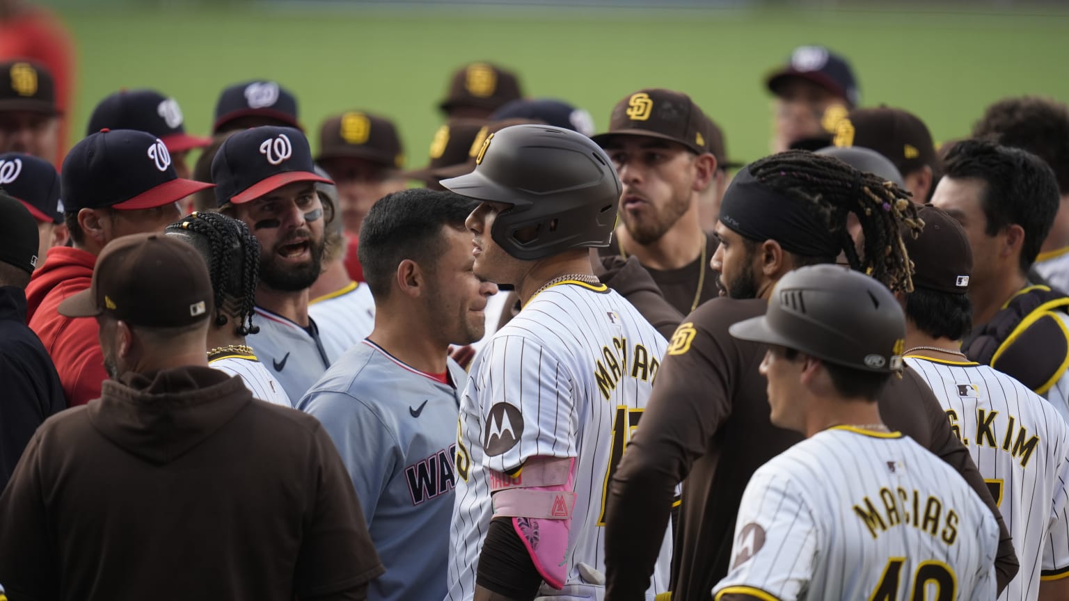 Benches clear at Petco Park in the 1st inning | 06/25/2024 | San Diego ...