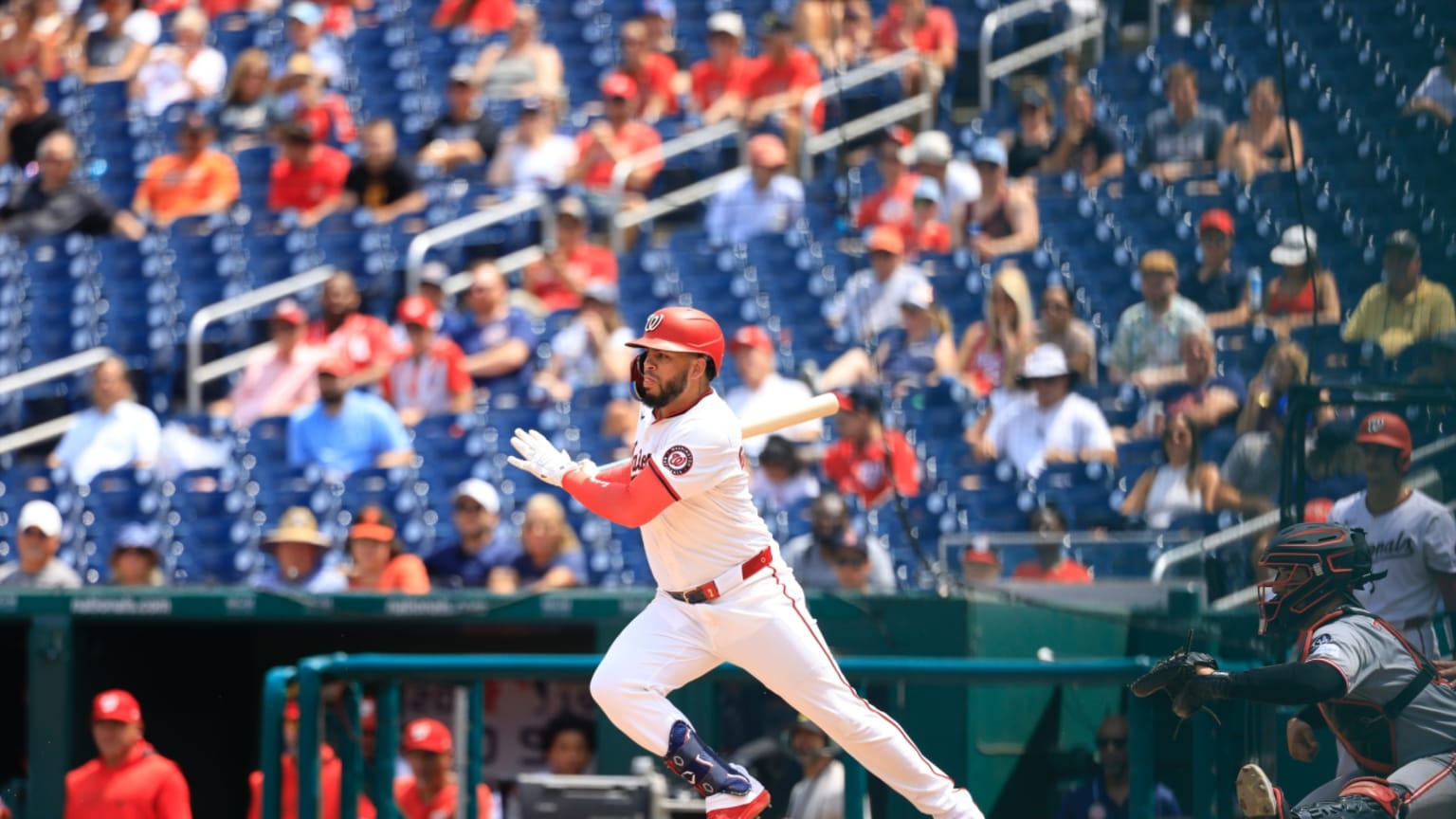 Luis García Jr. doubles in 8th after review | 07/23/2025 | Washington ...