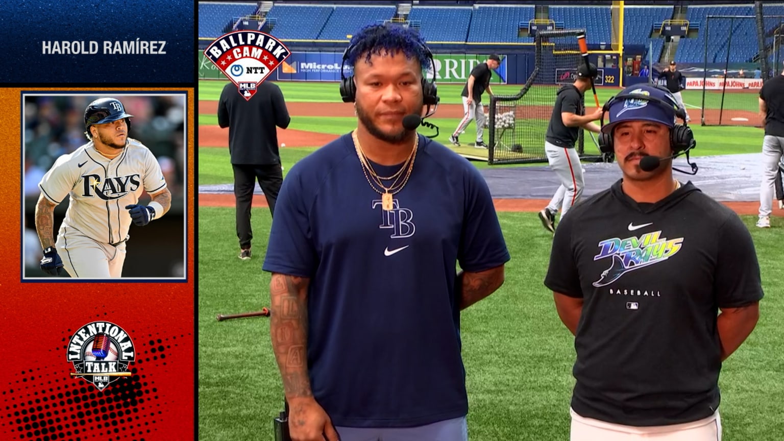 Harold Ramírez on battling in AL East, Rays' mascot | 04/12/2024 | MLB.com