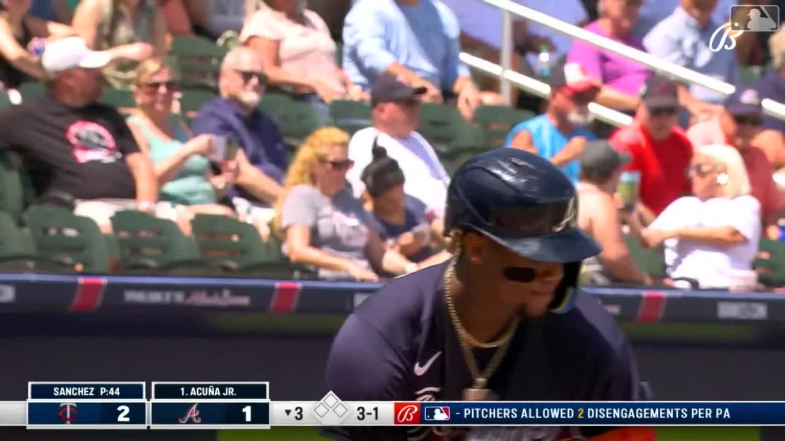 Ronald Acuña Jr. rips a triple to left field | 03/25/2023 | Atlanta Braves