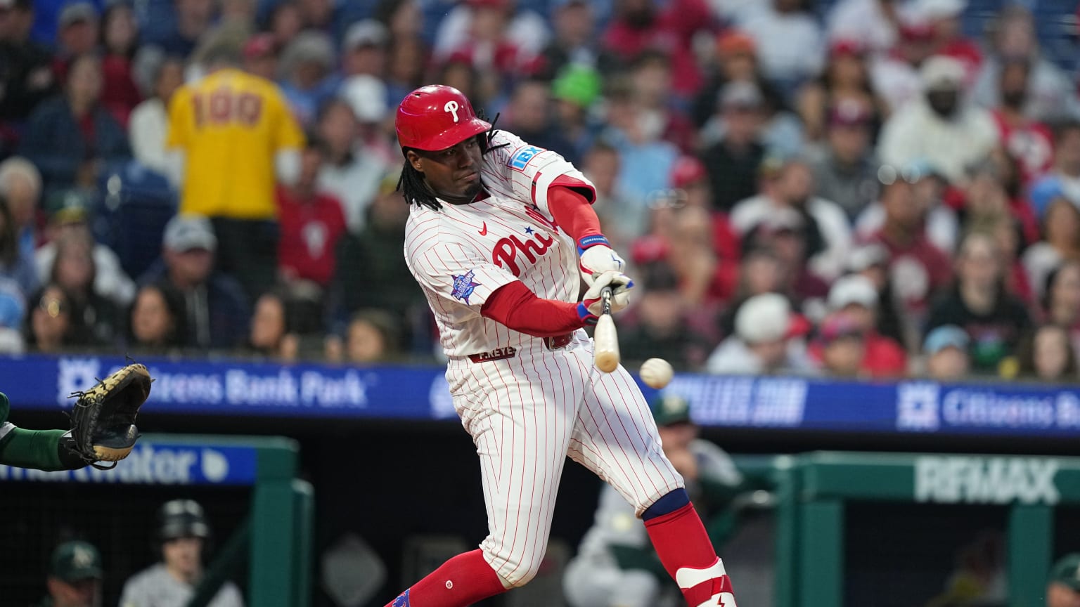 Felix Reyes drives in Brandon Marsh | 05/06/2026 | Philadelphia Phillies