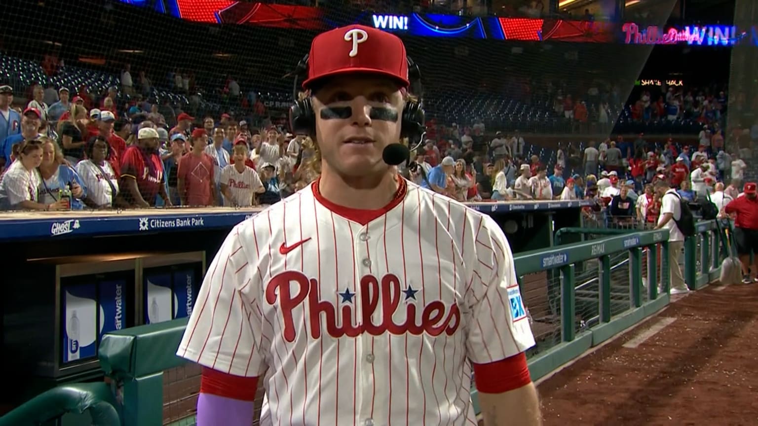 Harrison Bader on first Phillies homer in 13-3 win | 08/04/2025 ...