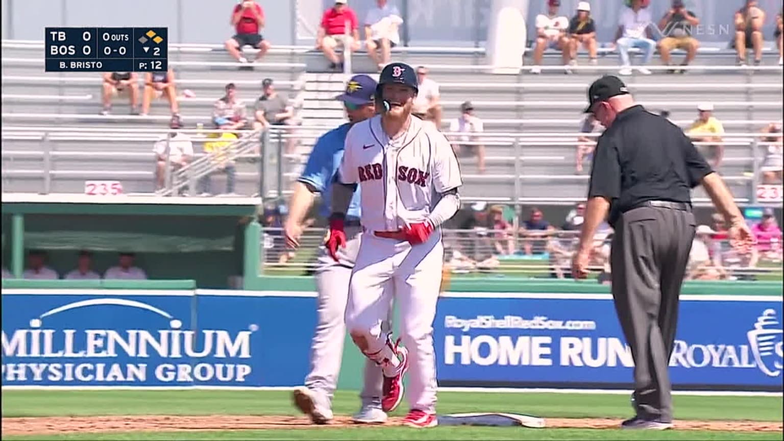 Alex Verdugo hits an RBI single to give Red Sox lead | 02/26/2023 | Boston Red Sox