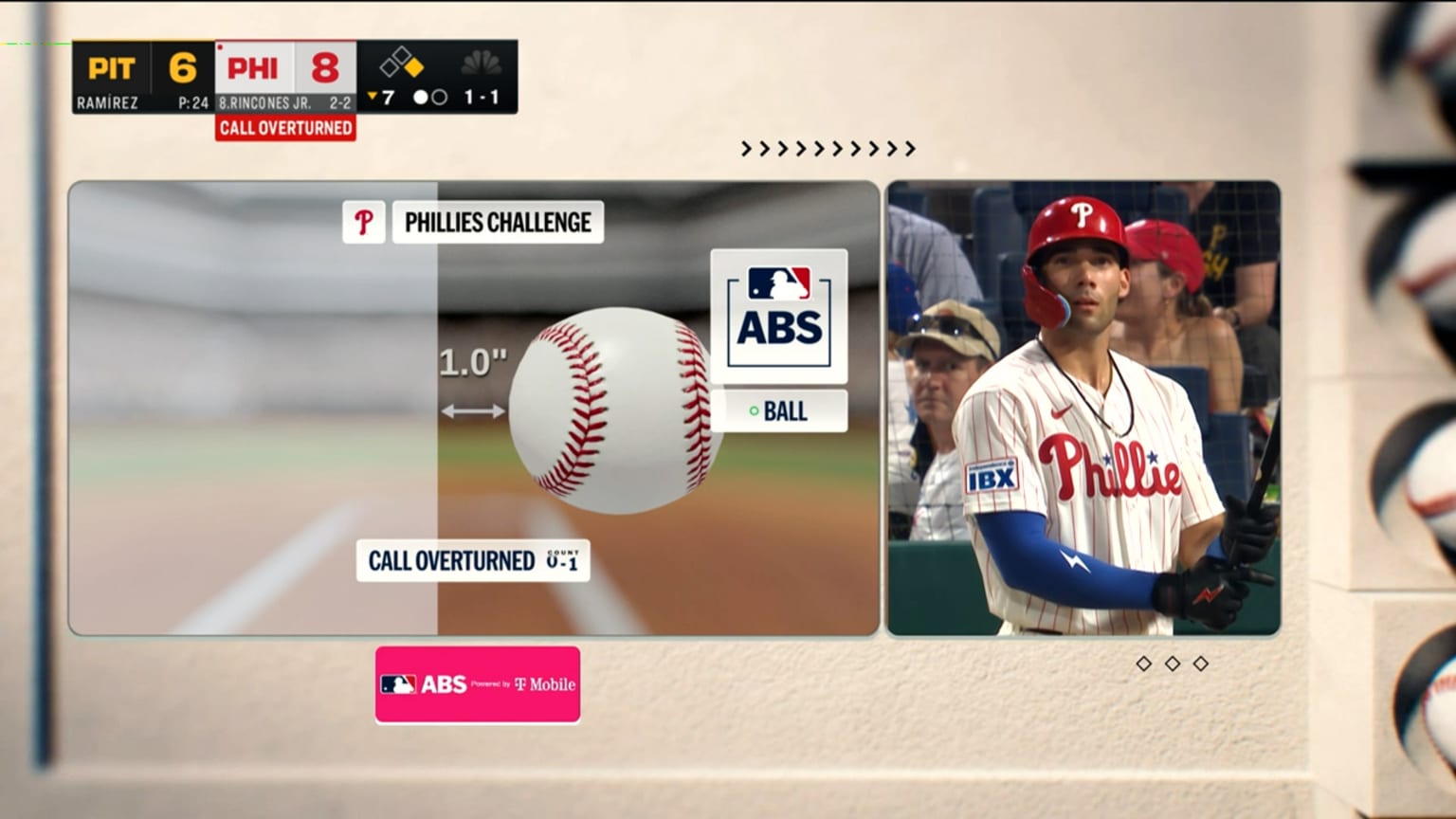 Strike 2 overturned to ball 1 after ABS challenge | 07/01/2026 ...
