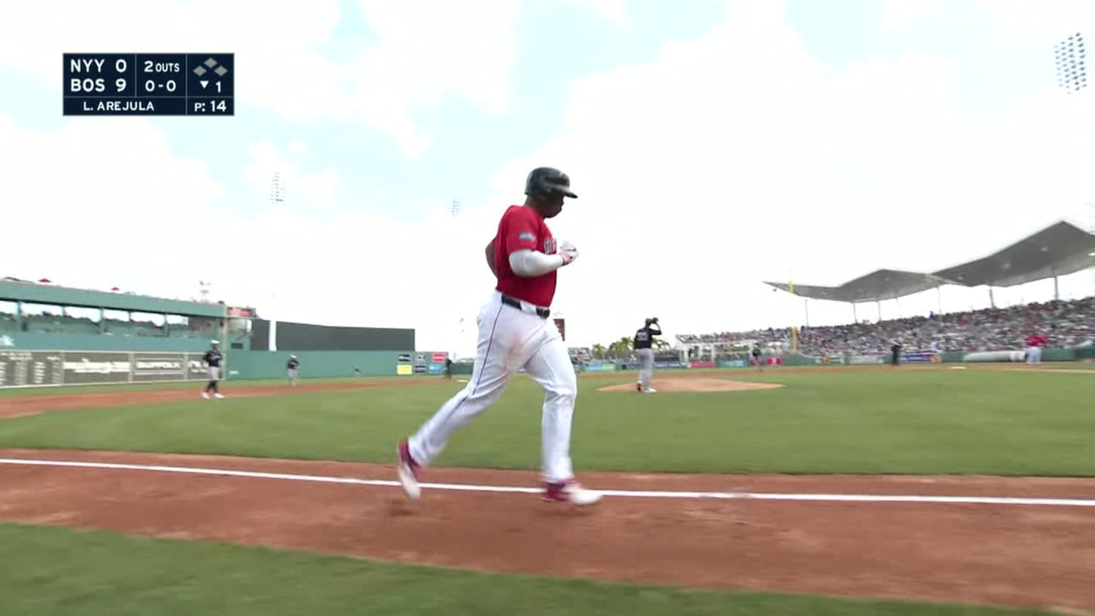 Rafael Devers hits a two-run home run to left field | 03/17/2024 ...