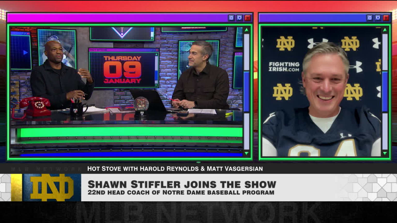 Shawn Stiffler talks Notre Dame Baseball, more | 01/09/2025 | MLB.com