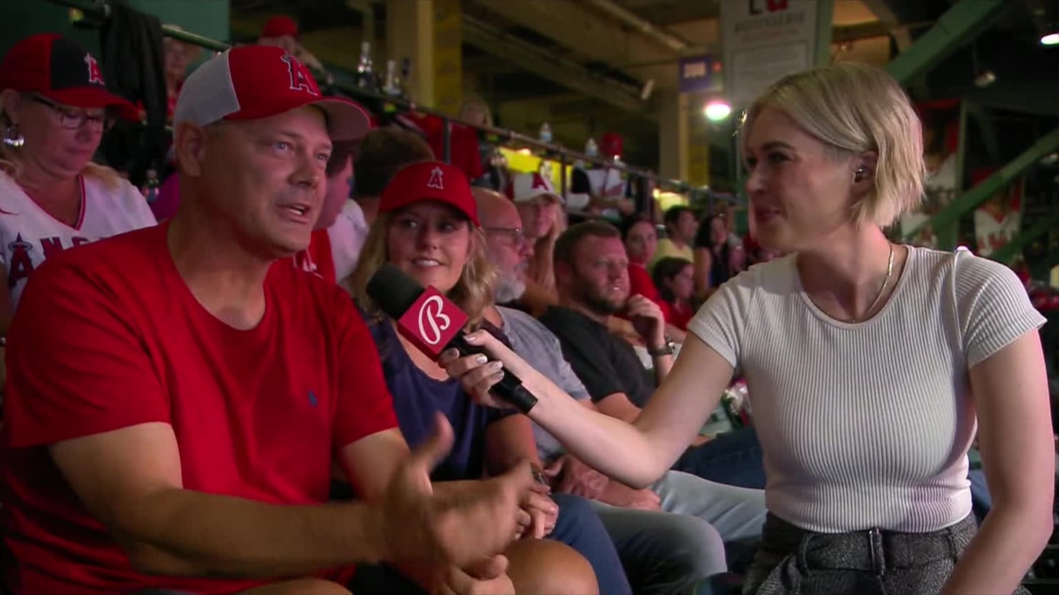 Nolan Schanuel's parents discuss Nolan's MLB debut | 08/18/2023 | Los ...