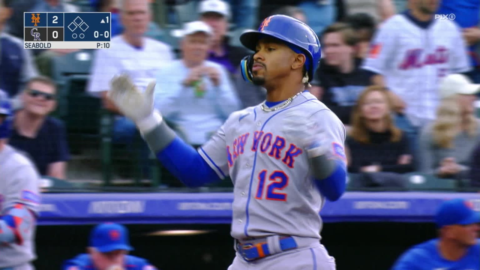 Francisco Lindor belts a two-run home run to center | 05/26/2023 | New ...