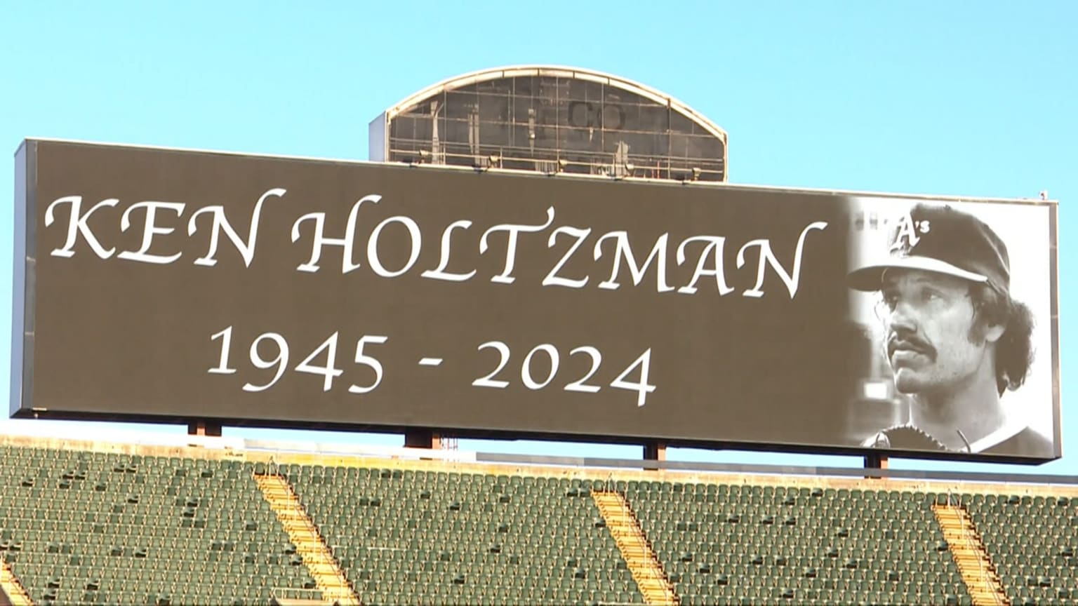 Athletics broadcast pays tribute to Ken Holtzman | 04/15/2024 | Athletics