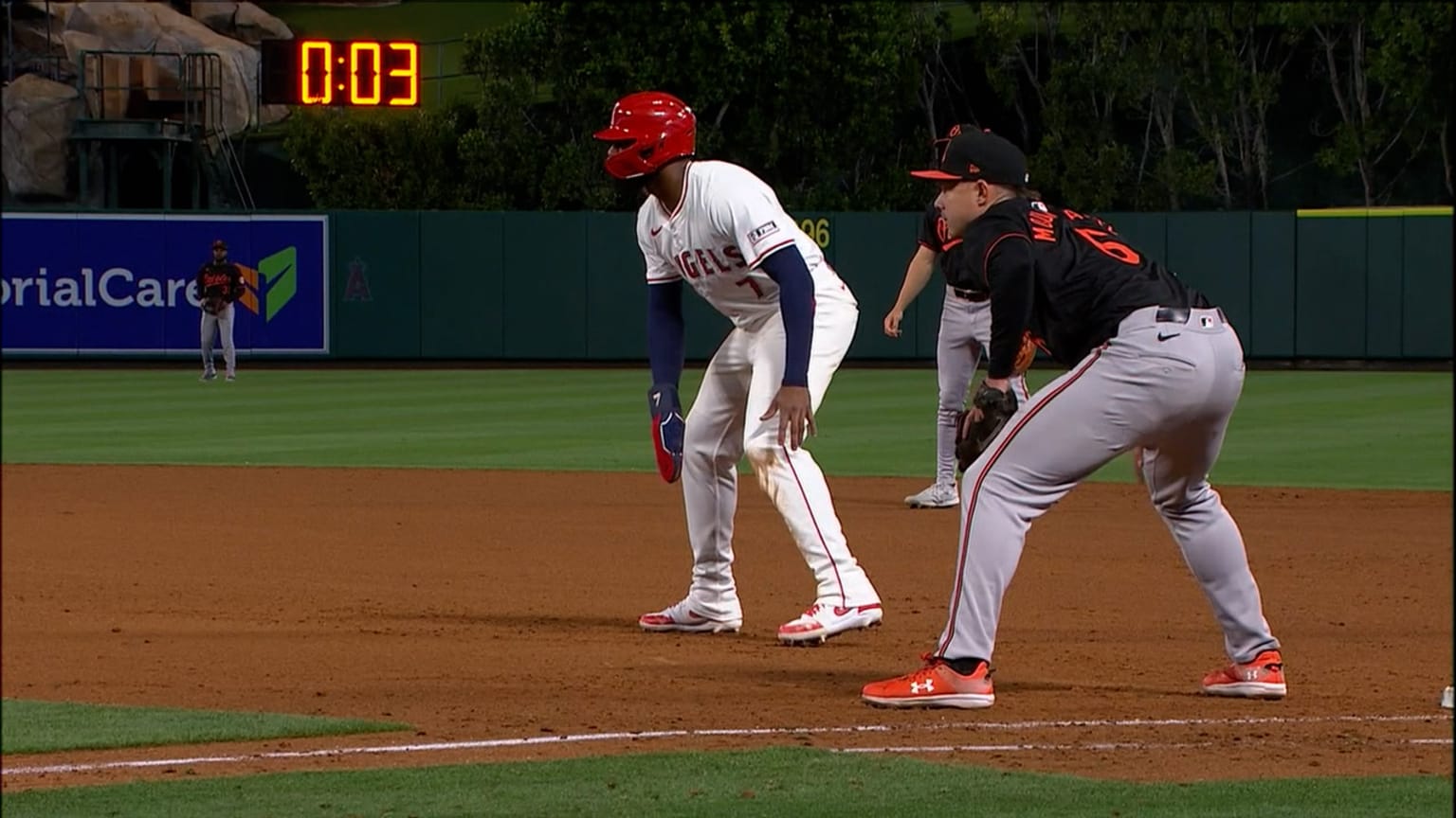 Yohan Ramírez picks off Jo Adell after review | 04/23/2024 | Baltimore ...
