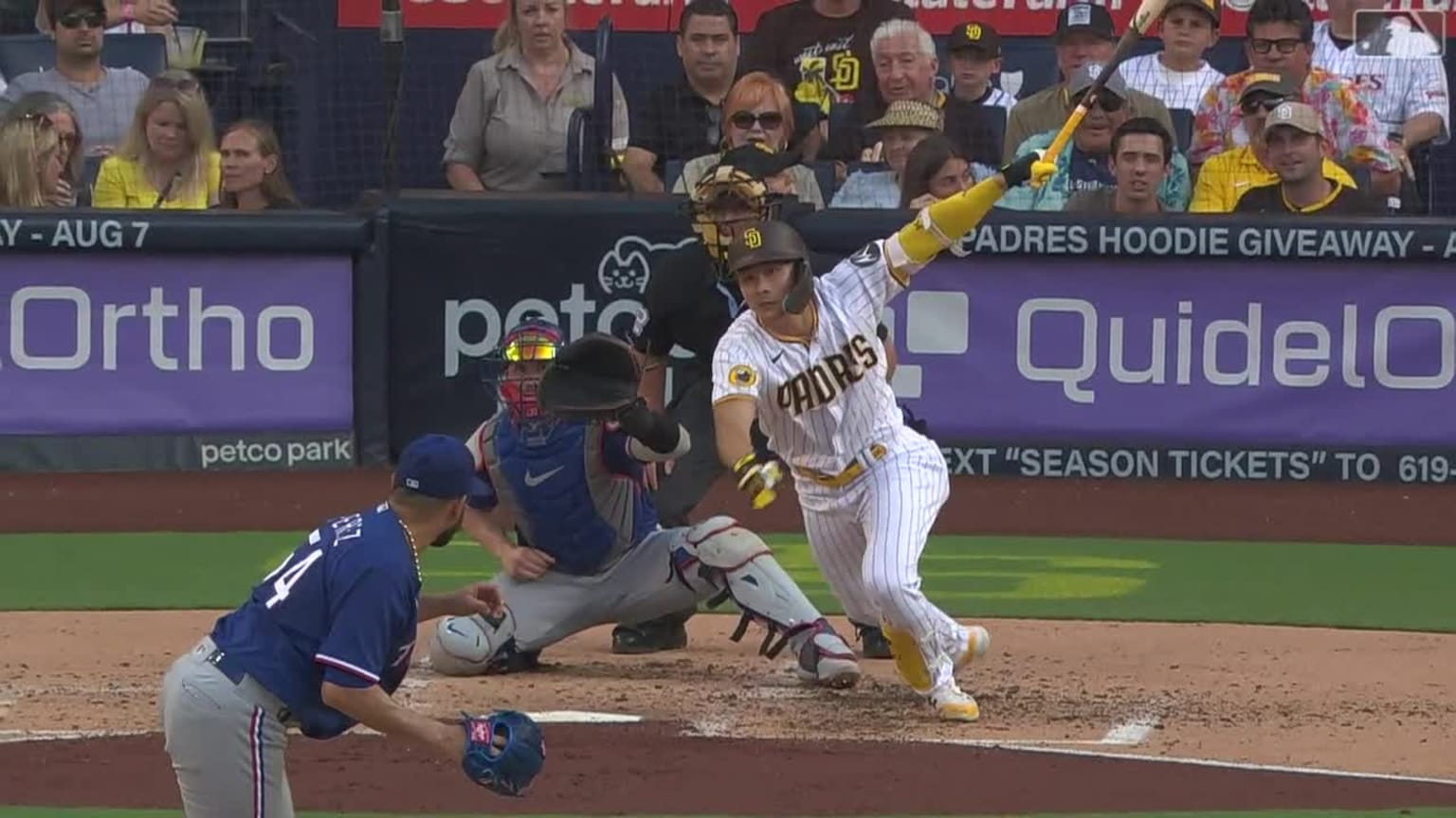 Ha-Seong Kim drives home two runs with a single | 07/29/2023 | San ...