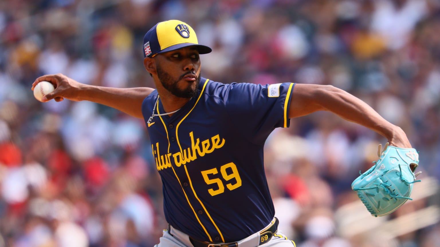 Elvis Peguero escapes bases-loaded, no-out jam | 07/21/2024 | Milwaukee ...