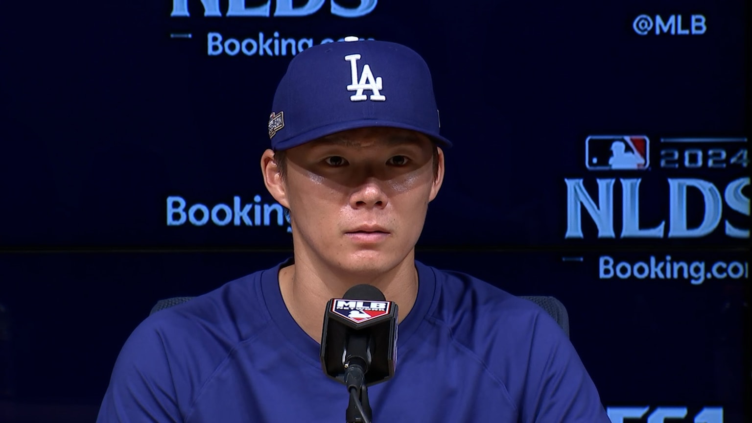 Yoshinobu Yamamoto on getting the NLDS Game 1 start | 10/05/2024 | MLB.com