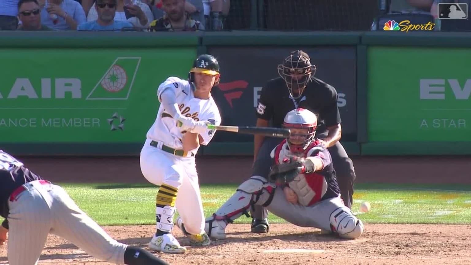 Tyler Soderstrom's 1st MLB hit is an infield single | 07/15/2023 ...