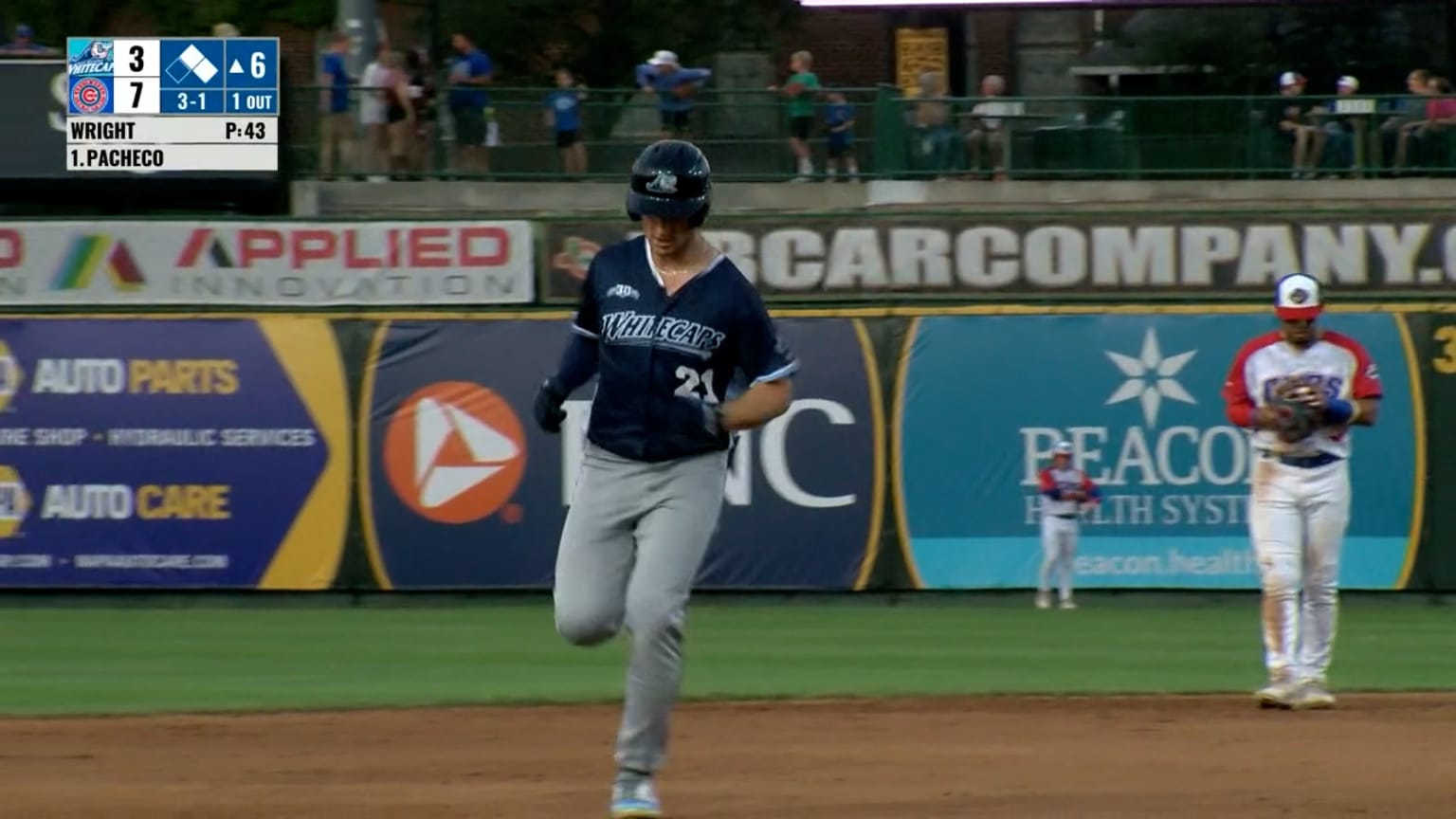 Izaac Pacheco slugs a three-run homer to right-center | 07/23/2023 ...