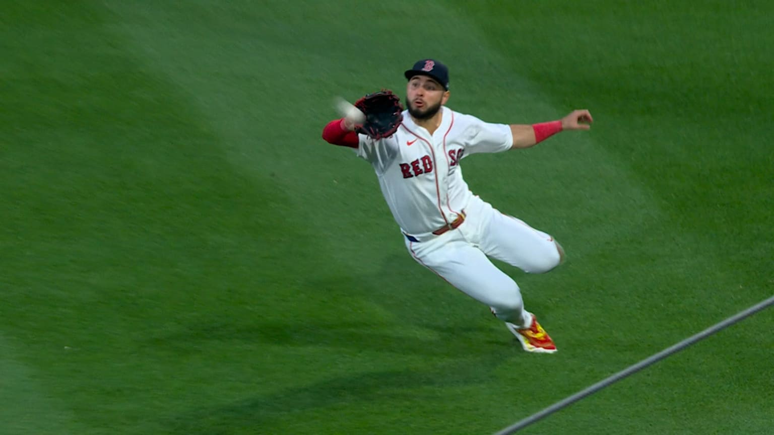 Wilyer Abreu atrapa deslizándose | 12/05/2026 | Los Red Sox de Boston