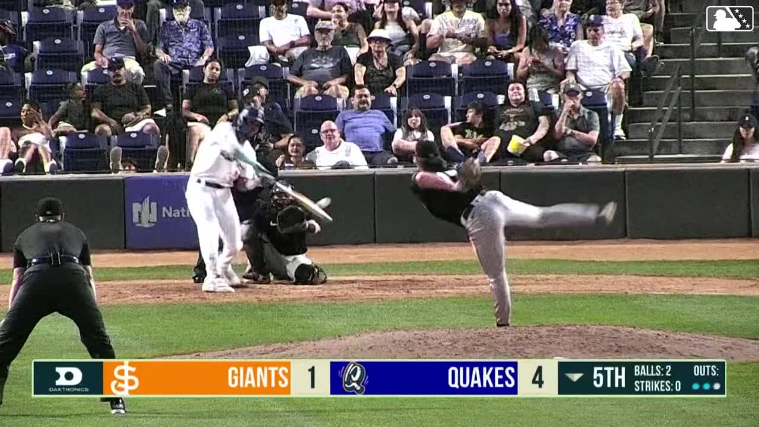 Samuel Munoz's two-run homer | 08/04/2024 | Los Angeles Dodgers