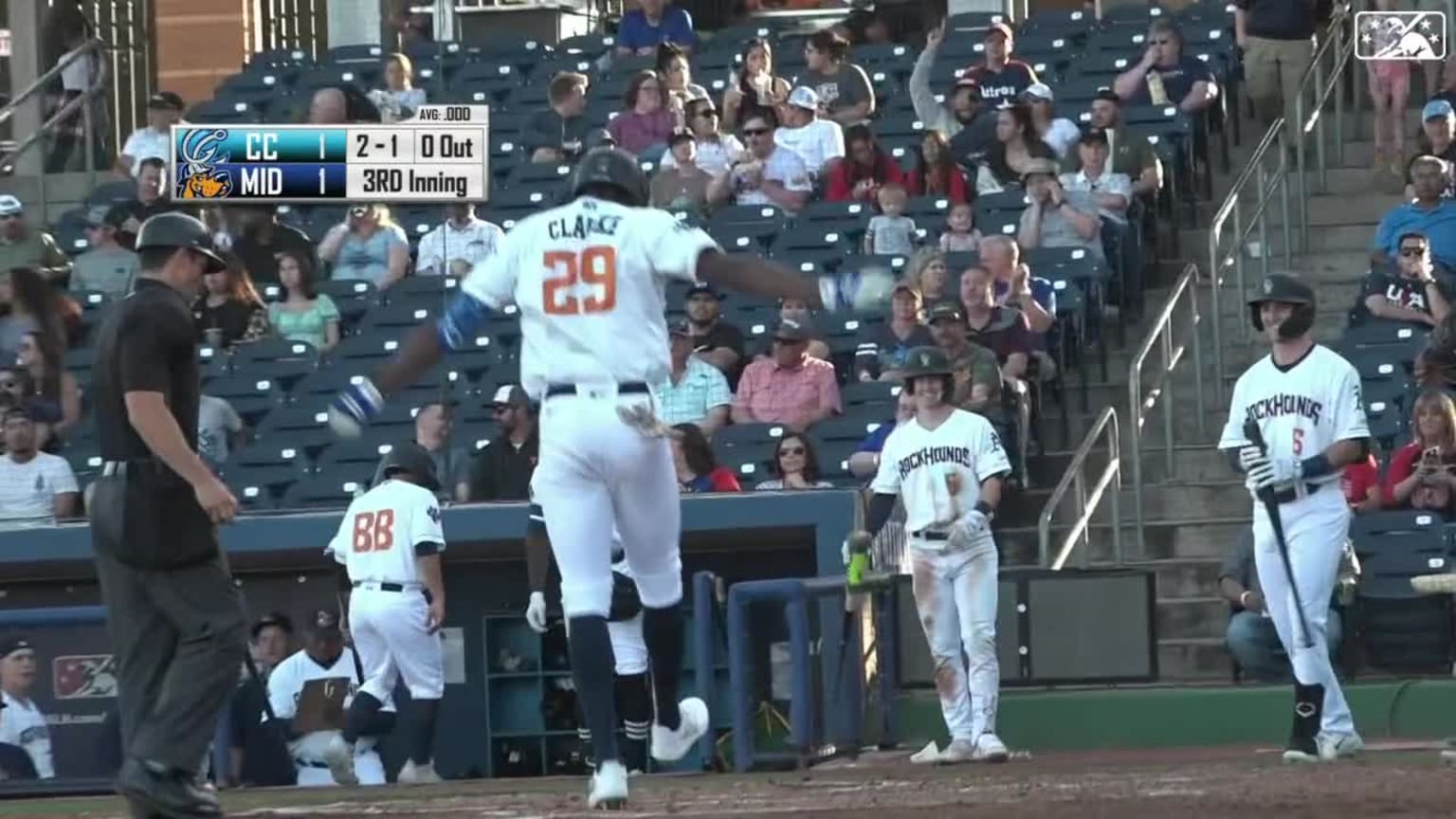 Denzel Clarke launches his third home run of 2023 | 04/27/2023 | MLB.com