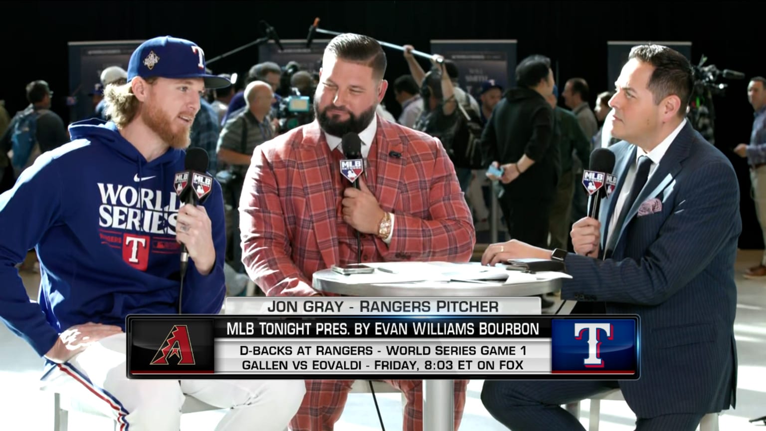 Jon Gray on playing in World Series and his role | 10/26/2023 | Texas ...