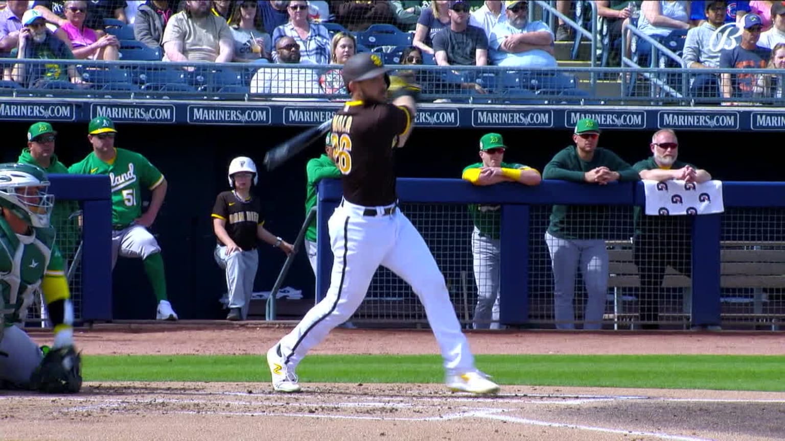 Austin Nola lines an RBI single to tie the game at 1 | 03/05/2023 | San ...