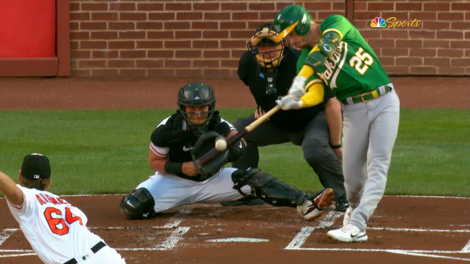 Brent Rooker's 3-run homer (1) | 04/12/2023 | Oakland Athletics