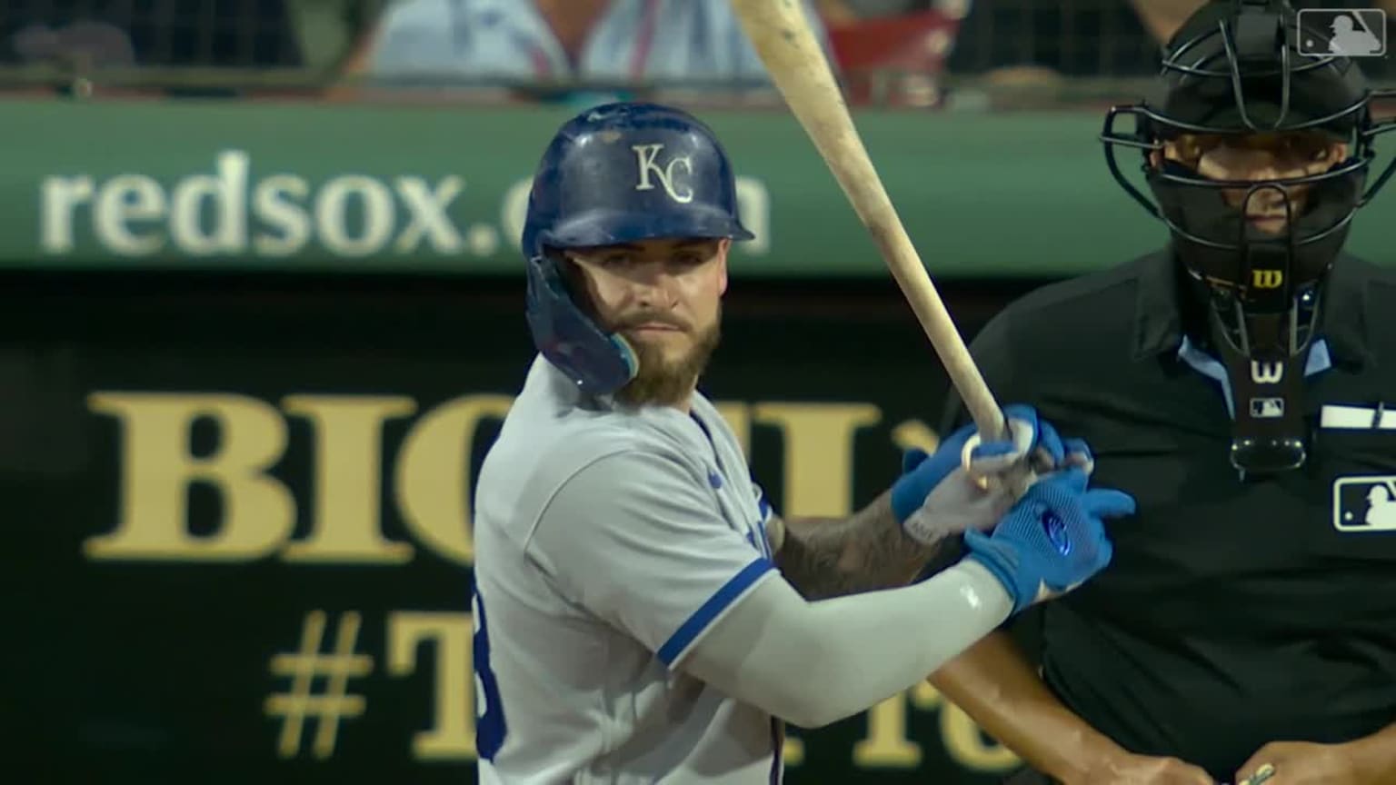 Kyle Isbel's double into the gap drives in a run | 08/08/2023 | Kansas ...