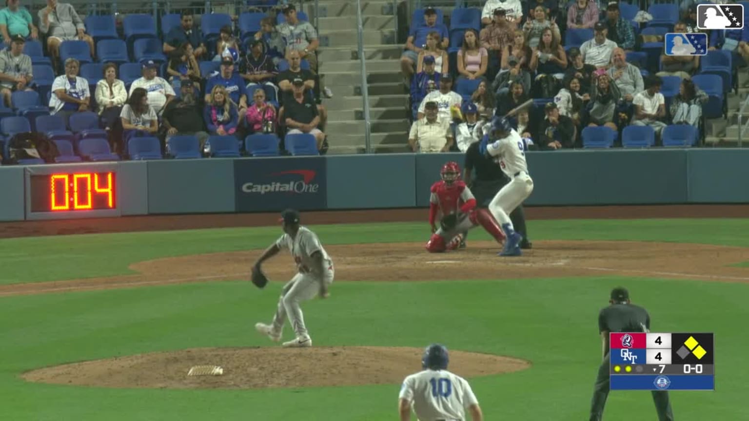 Joendry Vargas triples (3) on a sharp line drive to right fielder Jonny ...