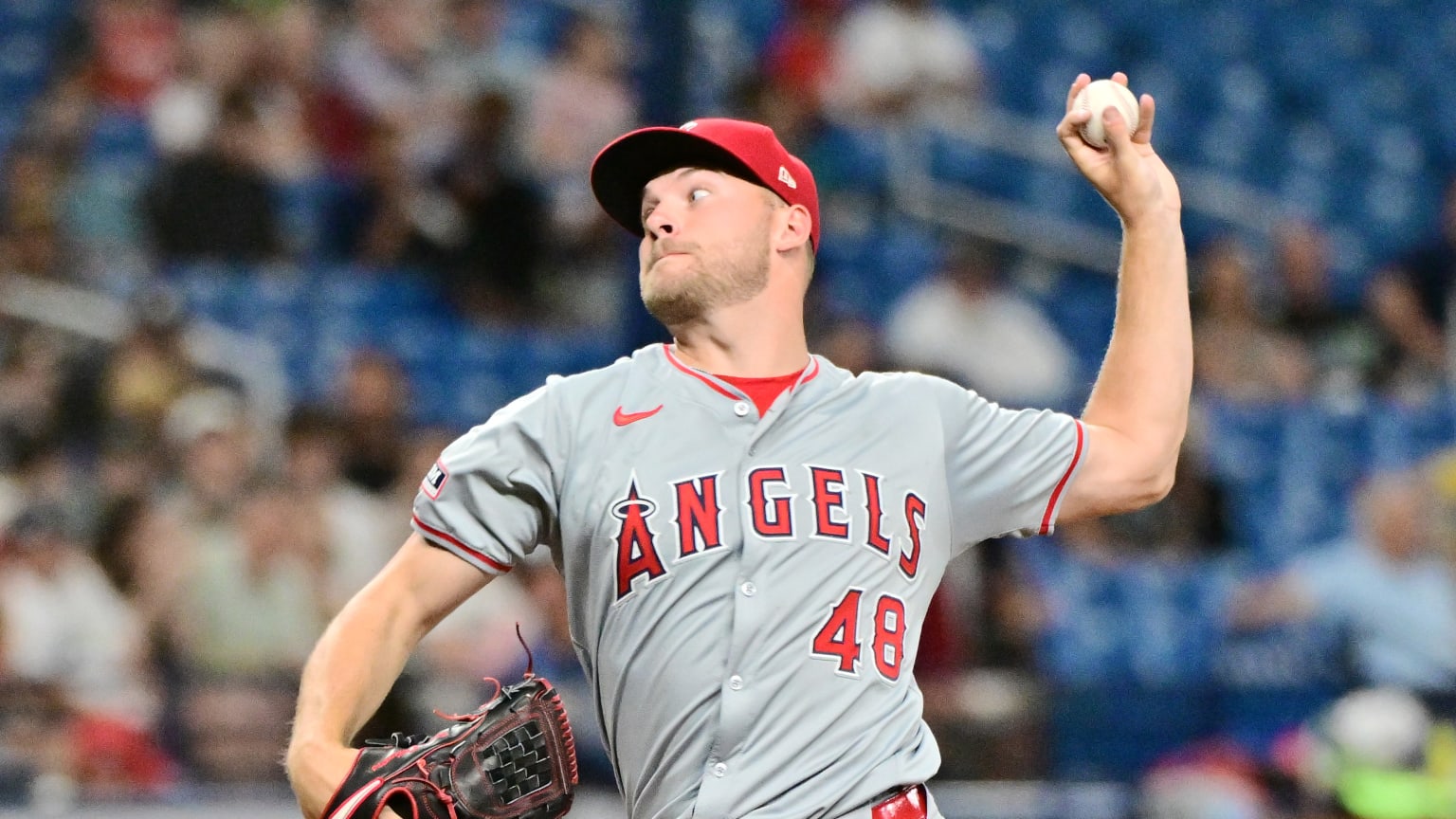 Reid Detmers fan four batters against the Rays | 04/17/2024 | Los ...