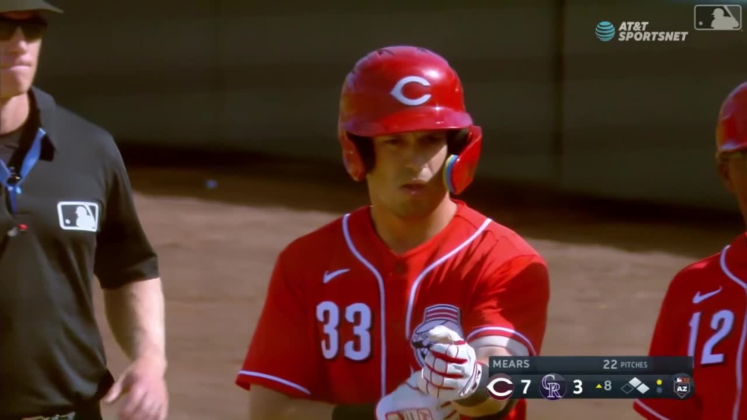 TJ Hopkins hits a ground ball RBI single to right | 03/26/2023 ...