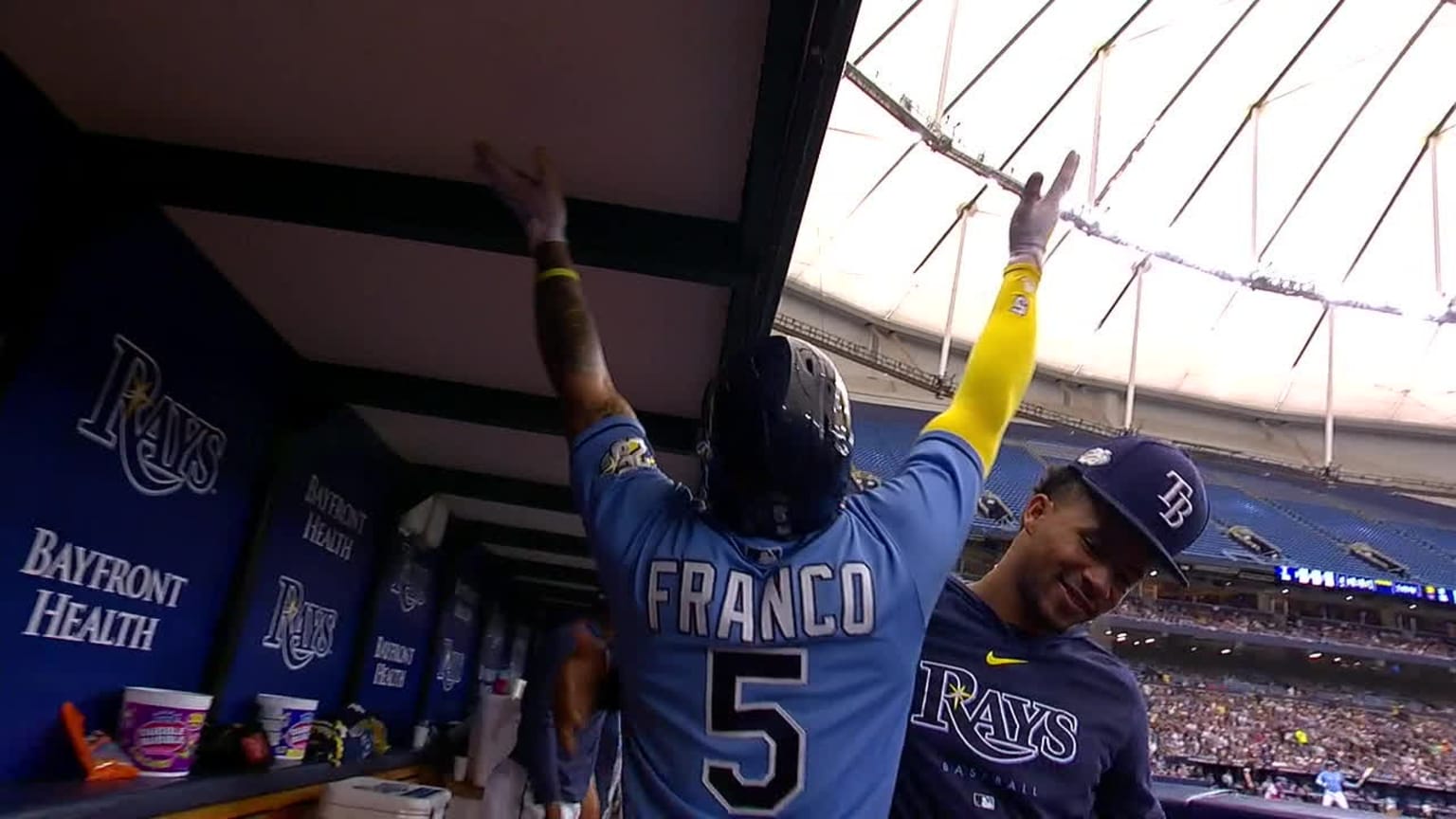 Wander Franco crushes a three-run home run to left | 06/11/2023 ...