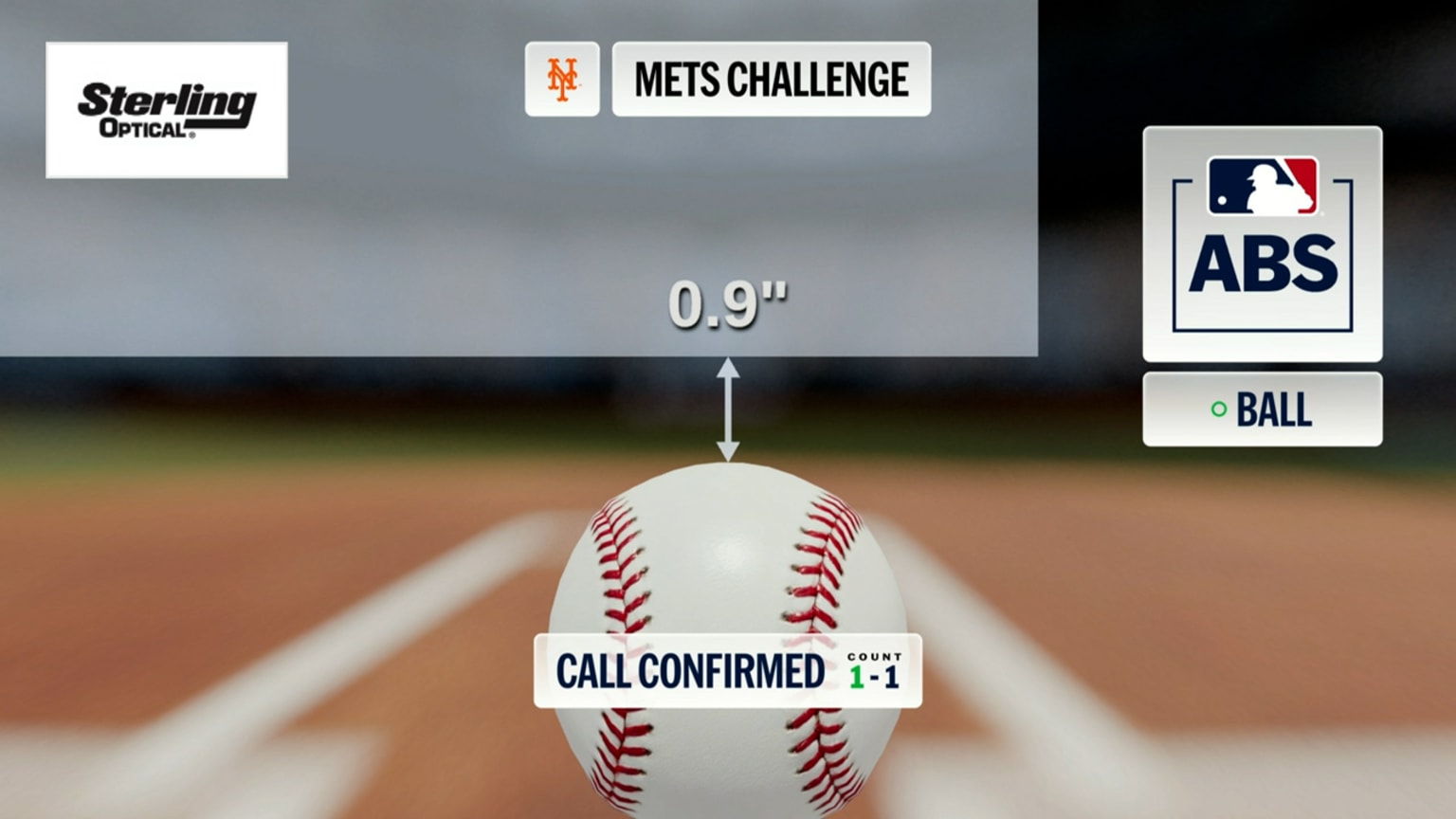 Bola 1 se confirma tras un desafío ABS | 03/06/2026 | Los Mets de Nueva ...