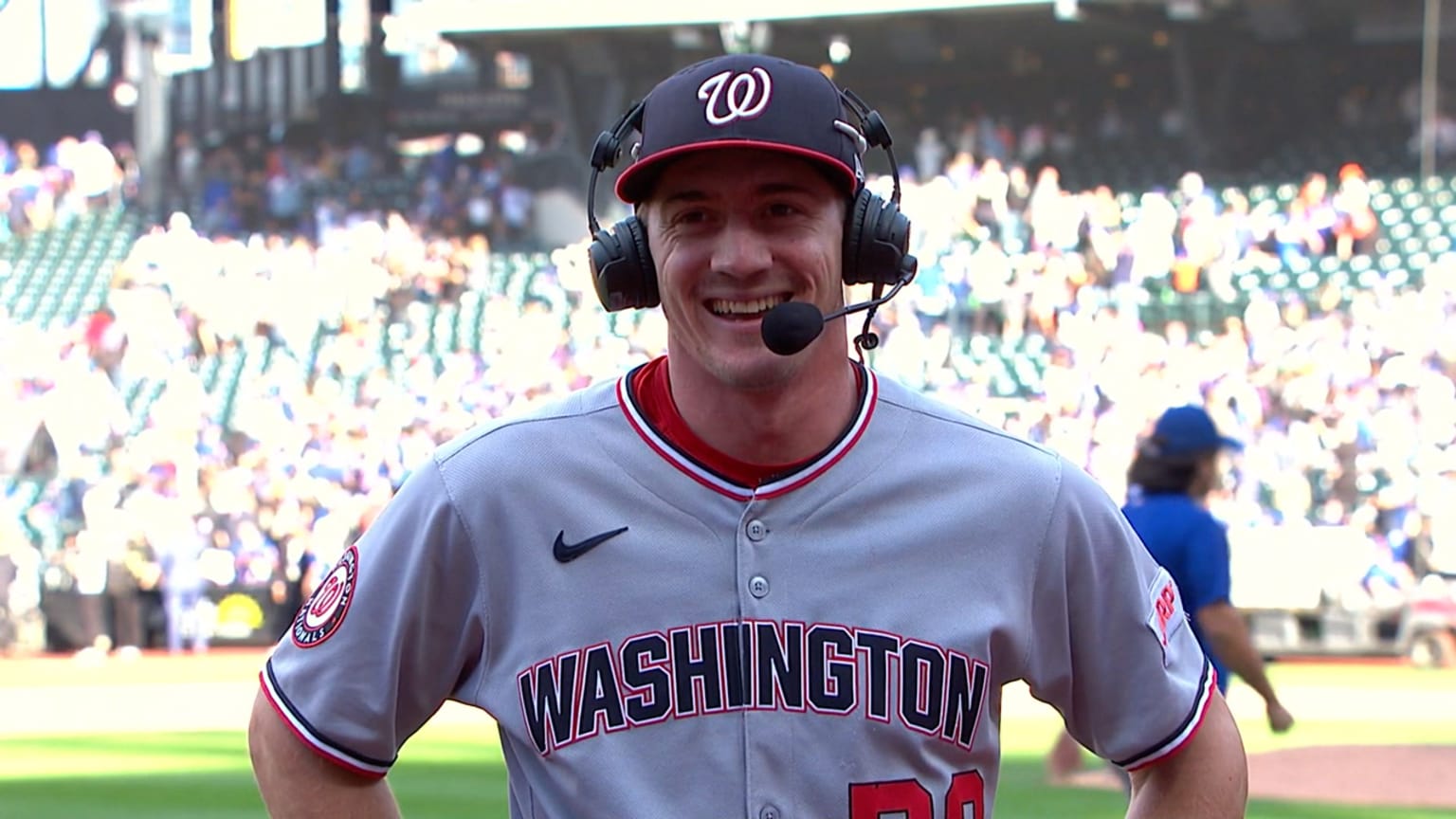 Jacob Young discusses his defense against the Mets | 09/21/2025 | MLB.com