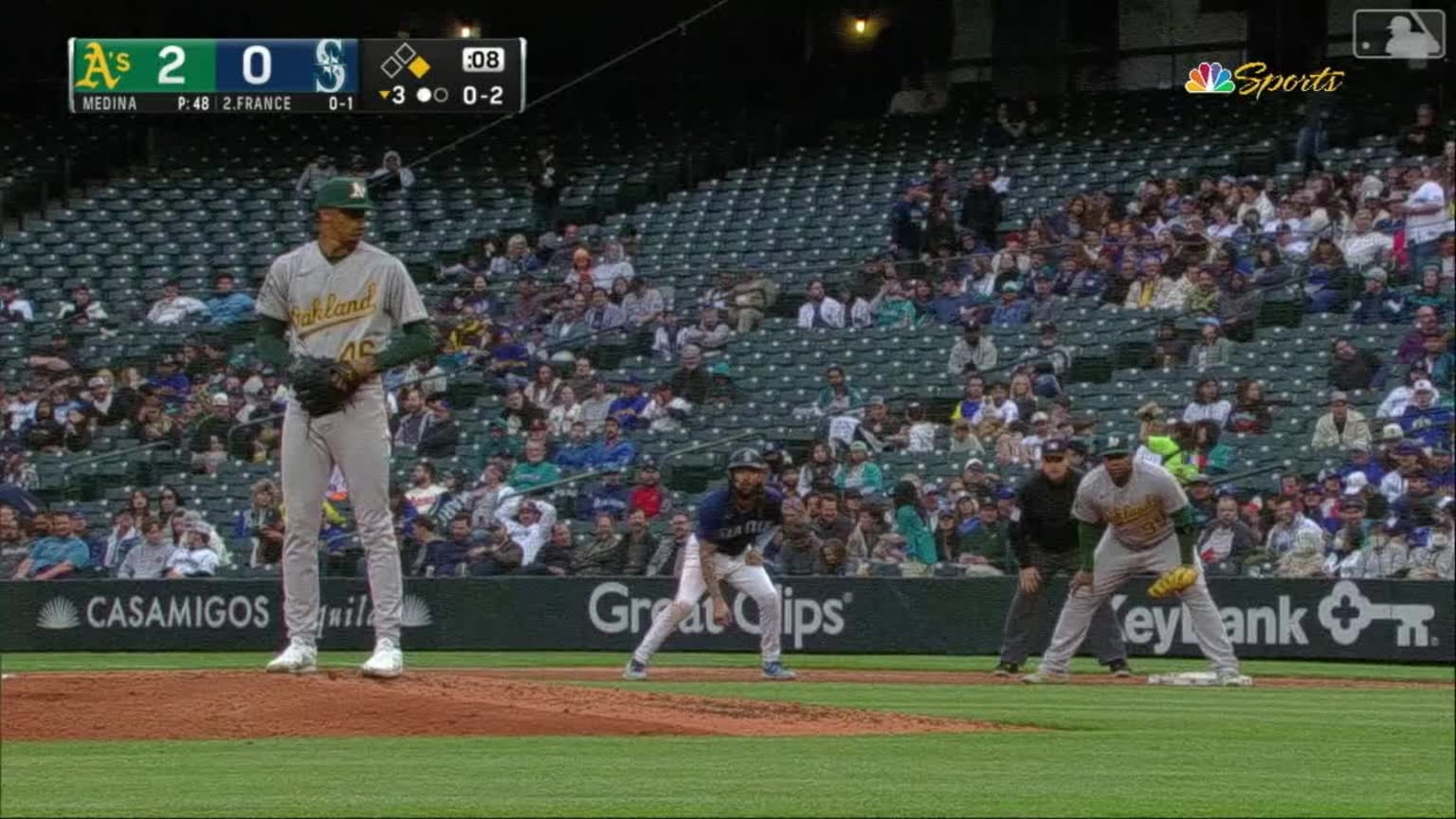 Luis Medina strikes out 4 through 5 1/3 | 05/23/2023 | Athletics