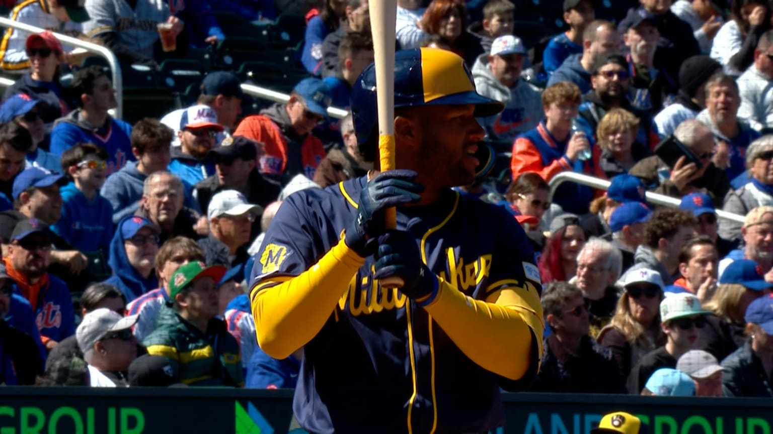 Jackson Chourio walks in his first at-bat | 03/29/2024 | Milwaukee Brewers
